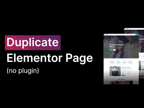 How to Duplicate Page in Elementor (no plugin)