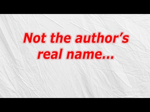 Not the author’s real name (CodyCross Crossword Answer)
