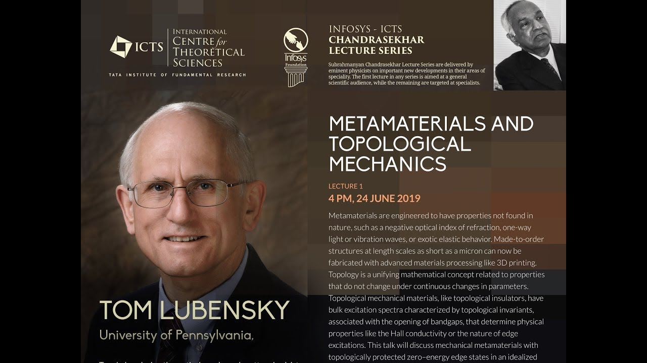 From classical elasticity to topological mechanics (Lecture - 04) by Tom Lubensky