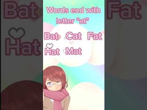Words end with "at"
