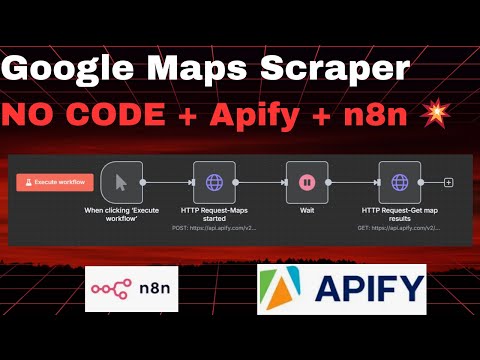 Scrape Google Maps Data in Minutes with Apify + n8n (No Code!)
