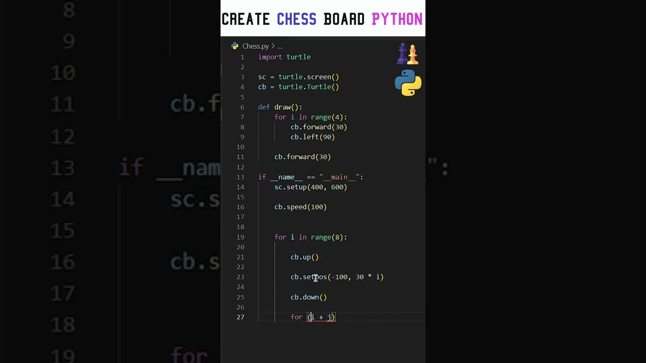 Create Chess with Python