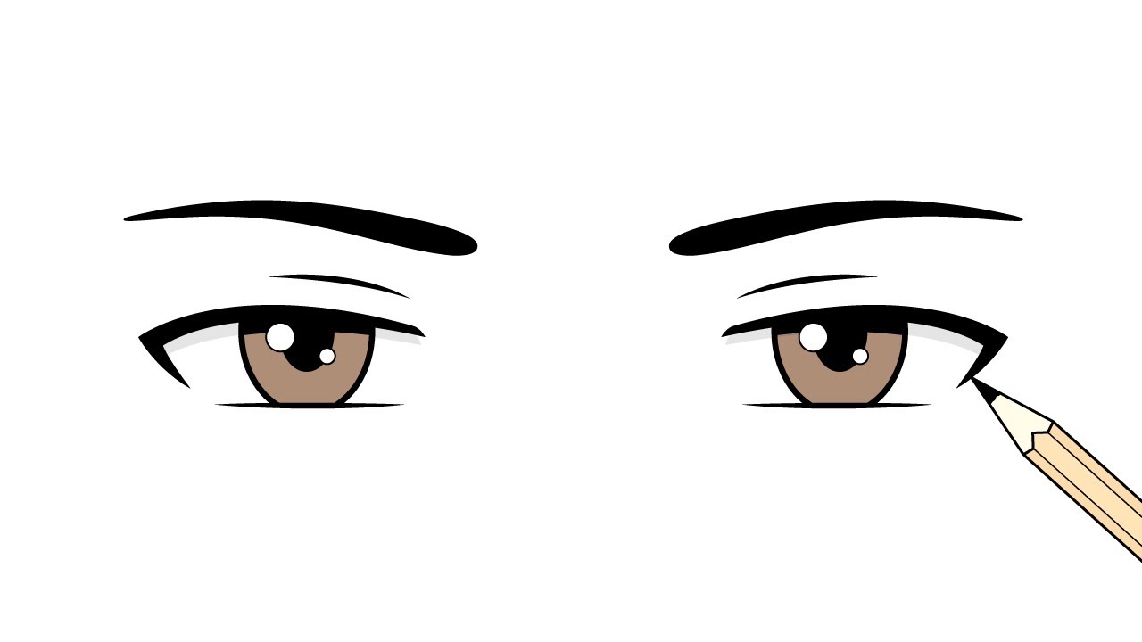 How to Draw Male Anime Eyes Step by Step