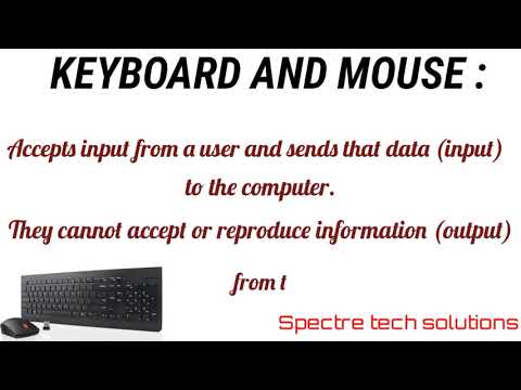 What Are The Input & Output Devices | Explained With Examples | Latest 2021 |Spectre Tech Solutions