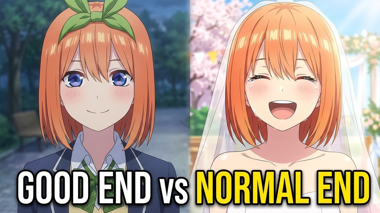 Full Yotsuba Route: Good Ending vs Normal Ending | Quintessential Quintuplets