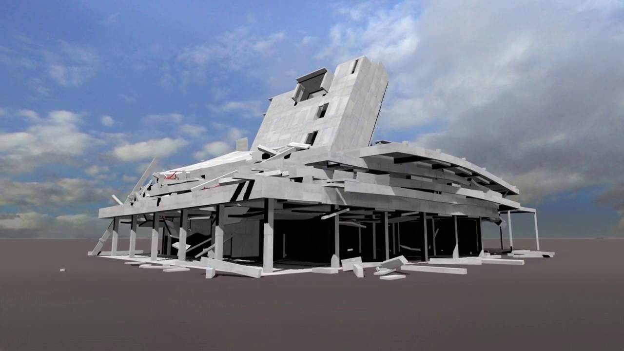 Test case 2   Pyne Gould building collapse simulation
