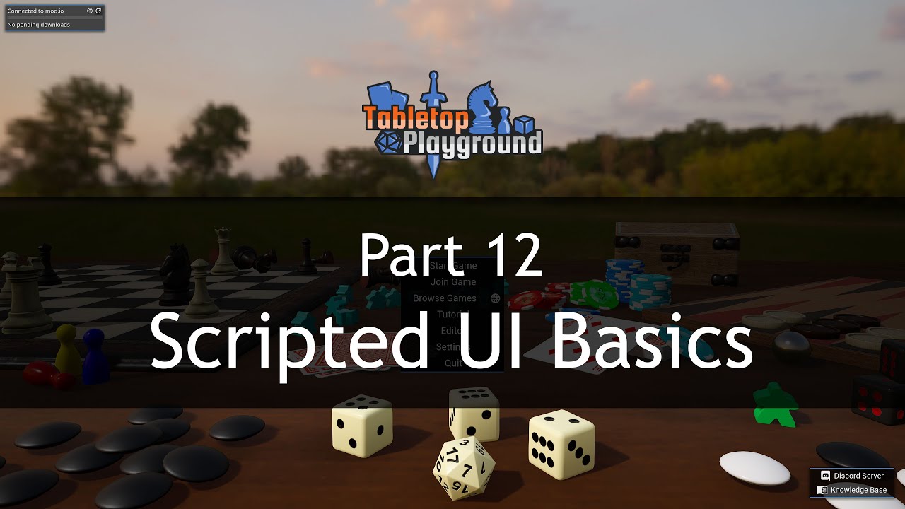Mod Development for Tabletop Playground: Part 12: Scripted UI Basics