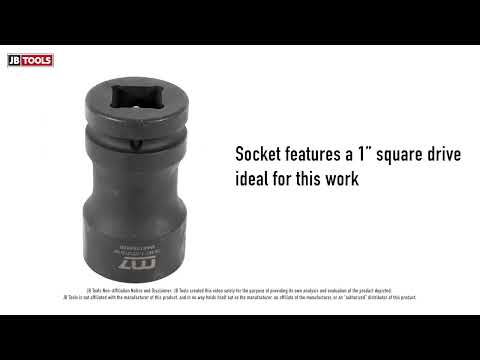 M7 1.5” 6-point Impact Socket with 1” Square Drive for Budd Wheels (SKU: MA812S4826)