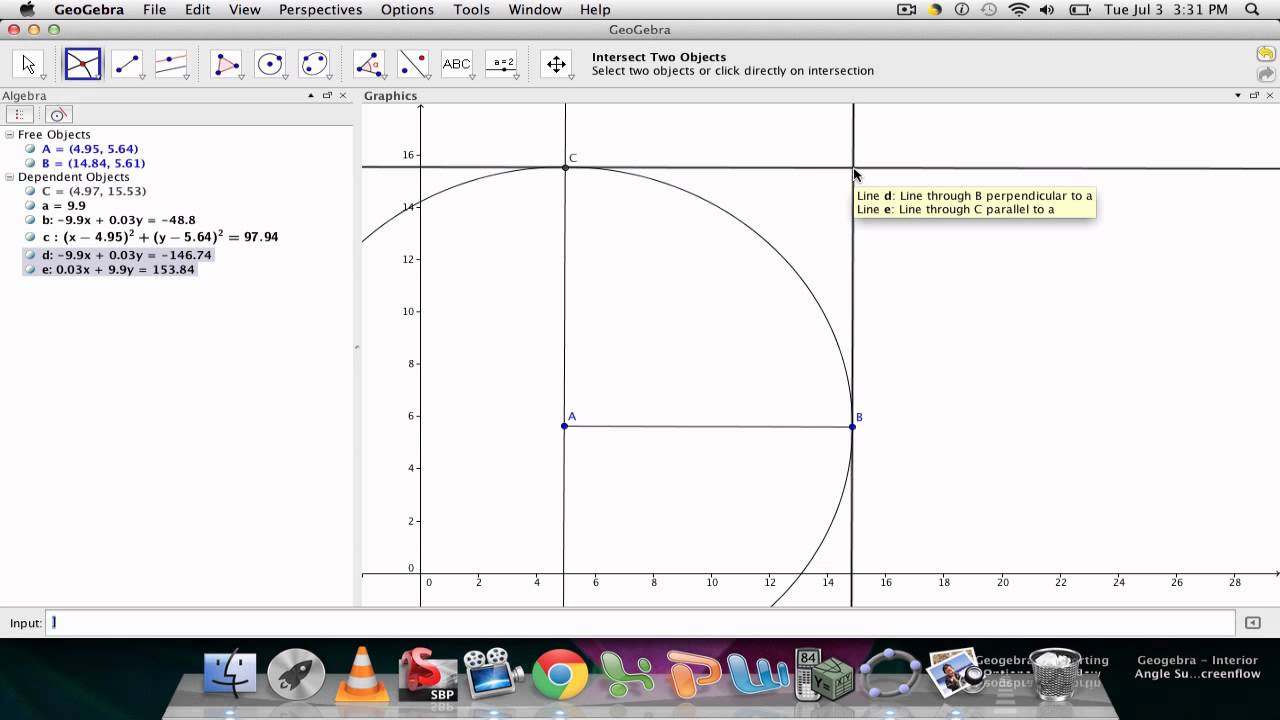 Geogebra - Create a Square