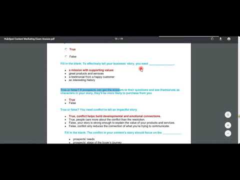 HubSpot Content Marketing Certification Answer – 100% Pass Tutorial Guide November 2018 LIVE