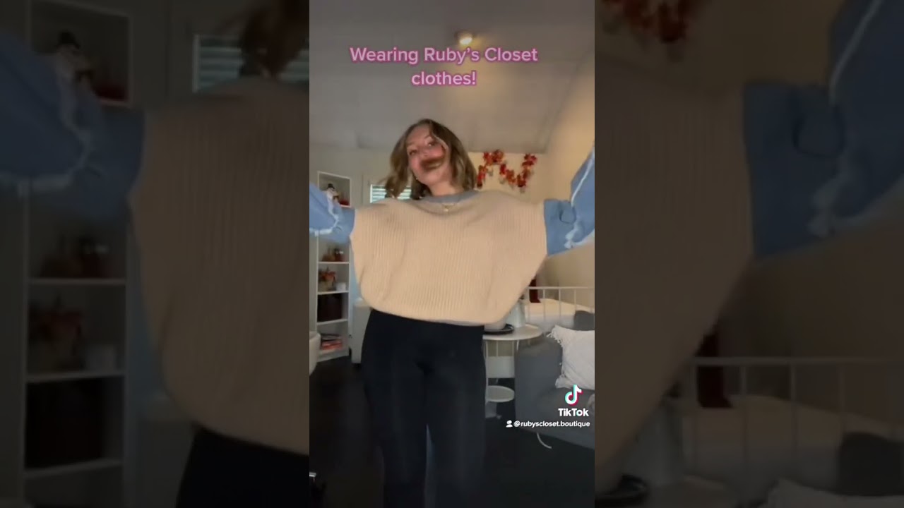 Denim sleeve sweater @ Ruby’s Closet