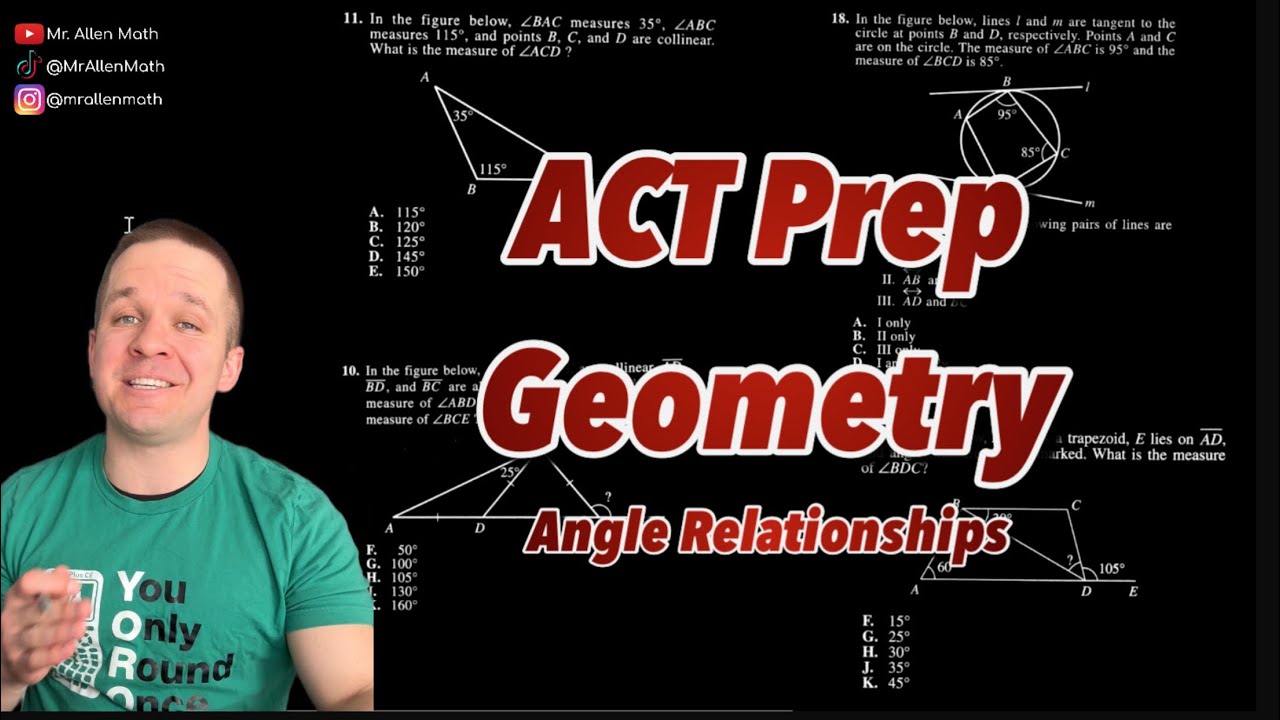 🎯 ACT Geometry Prep: Master Angle Relationships, Parallel Lines & Triangles! 🔥