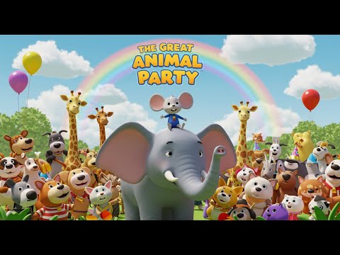 The Great Animal Party! 🎉 A Fun Poem for Kids|Animal Friends Poem for Kids|Animated Poem