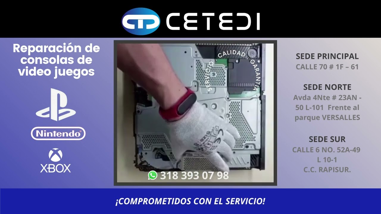 Reparación de consolas de video PlayStation, Xbox y Nintendo en Cali  | Móvil: 318 393 07 98