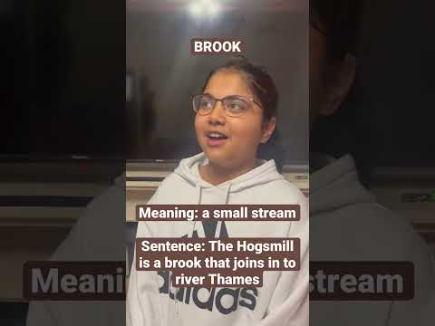 Brook (meaning: a small stream)