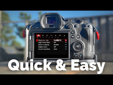 Canon R6 II: Video settings for beginners