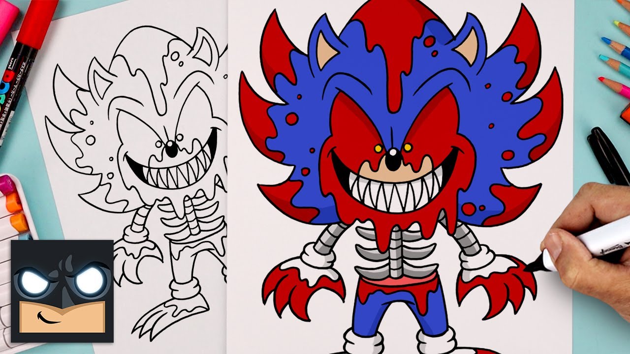 How To Draw Nightmare Sonic