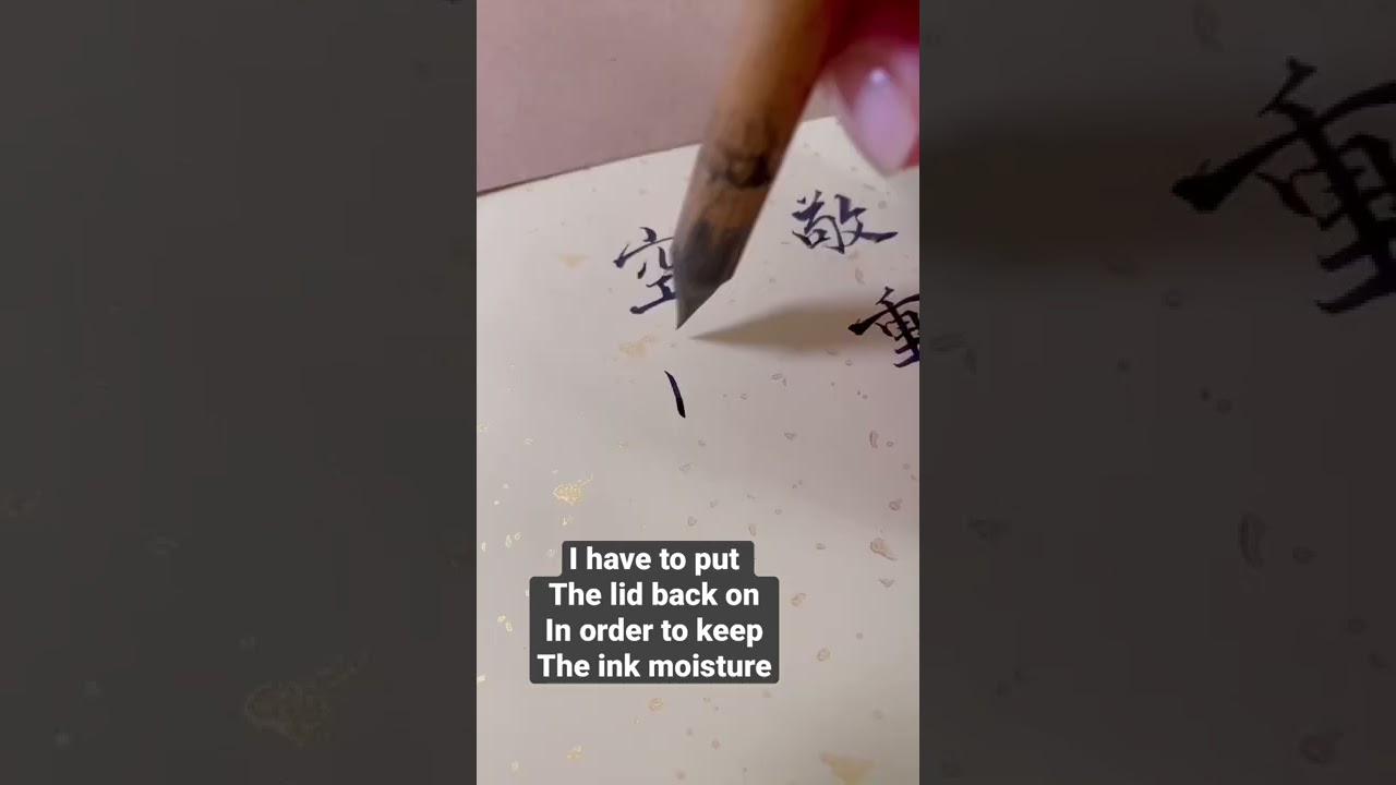 My daily Chinese calligraphy brush pen practice