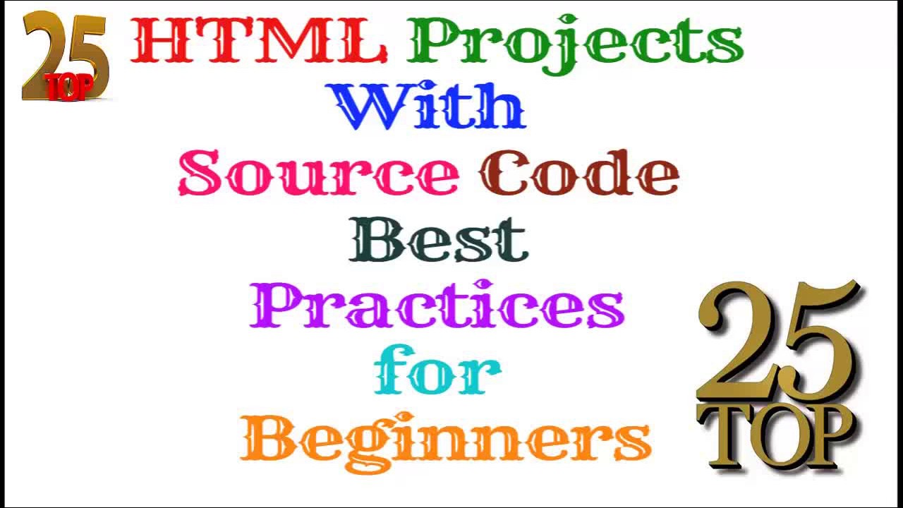 Top 25 HTML5   Best Practices for Beginners - Code