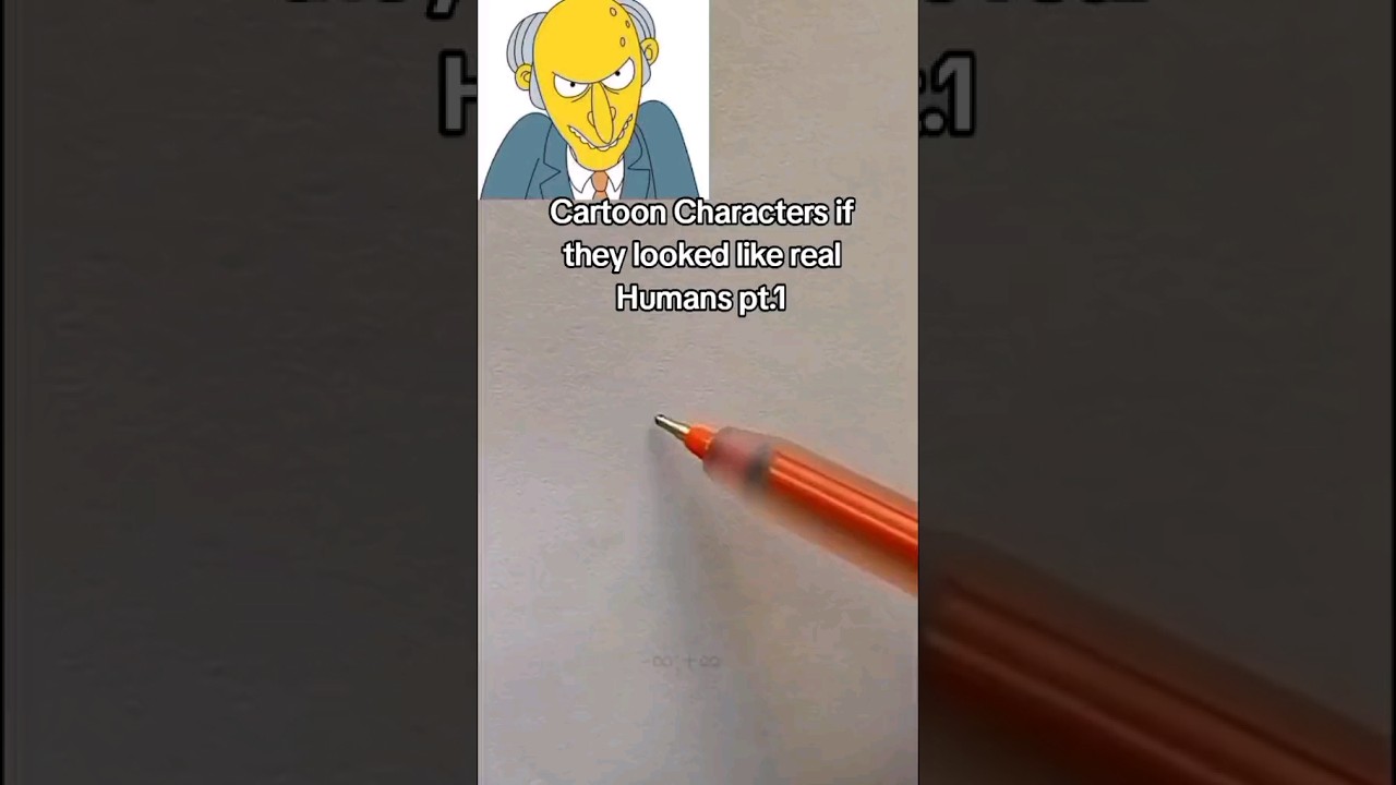 If cartoon characters were real pt.1#drawing