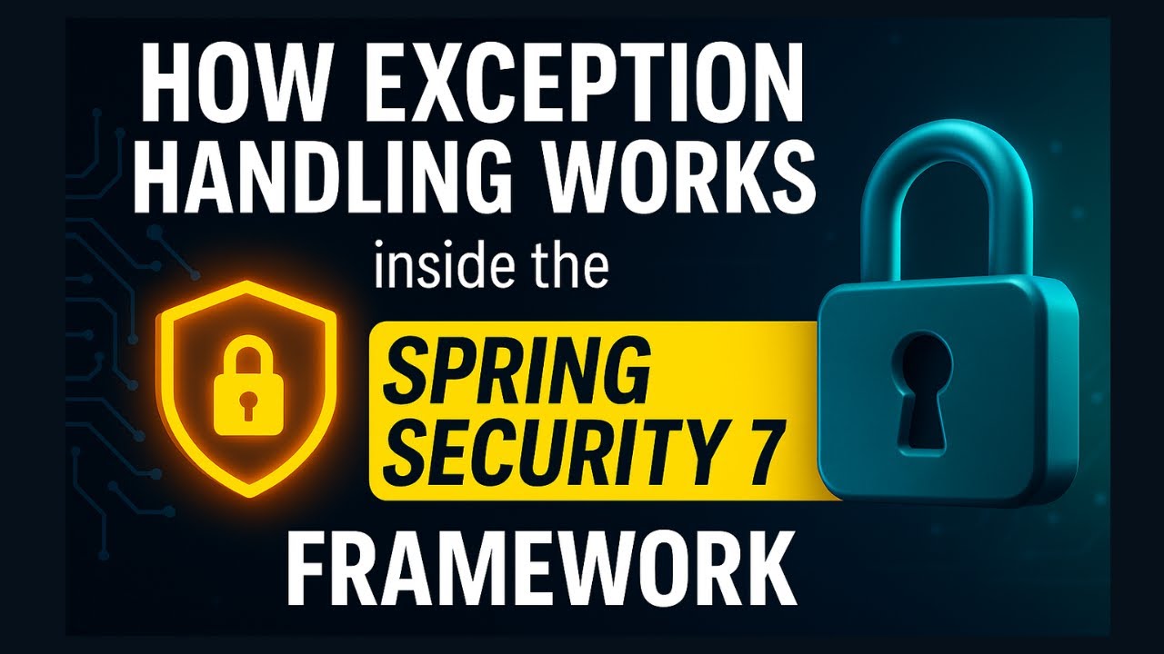 How Exception Handling Works inside the Spring Security 7 Framework