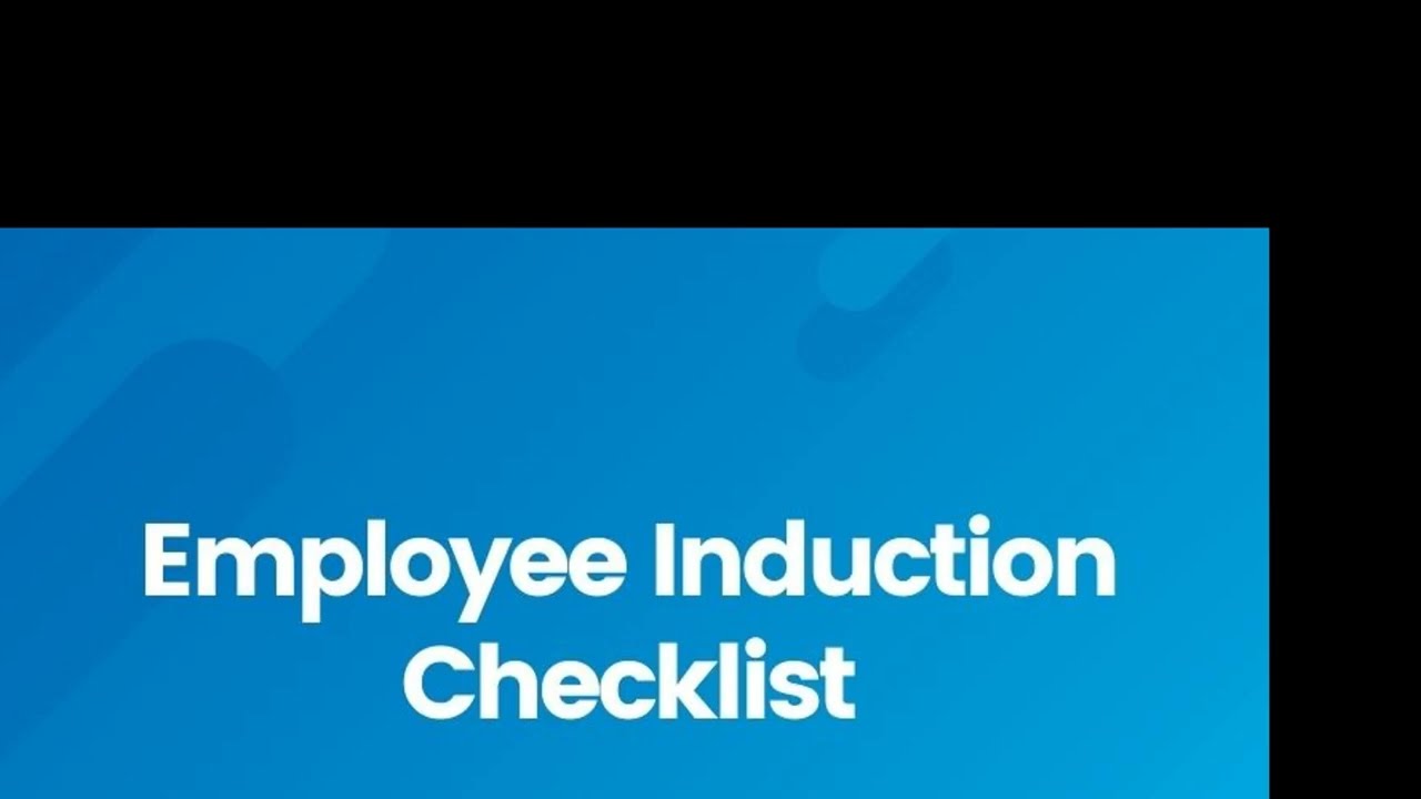 Employee Induction Checklist