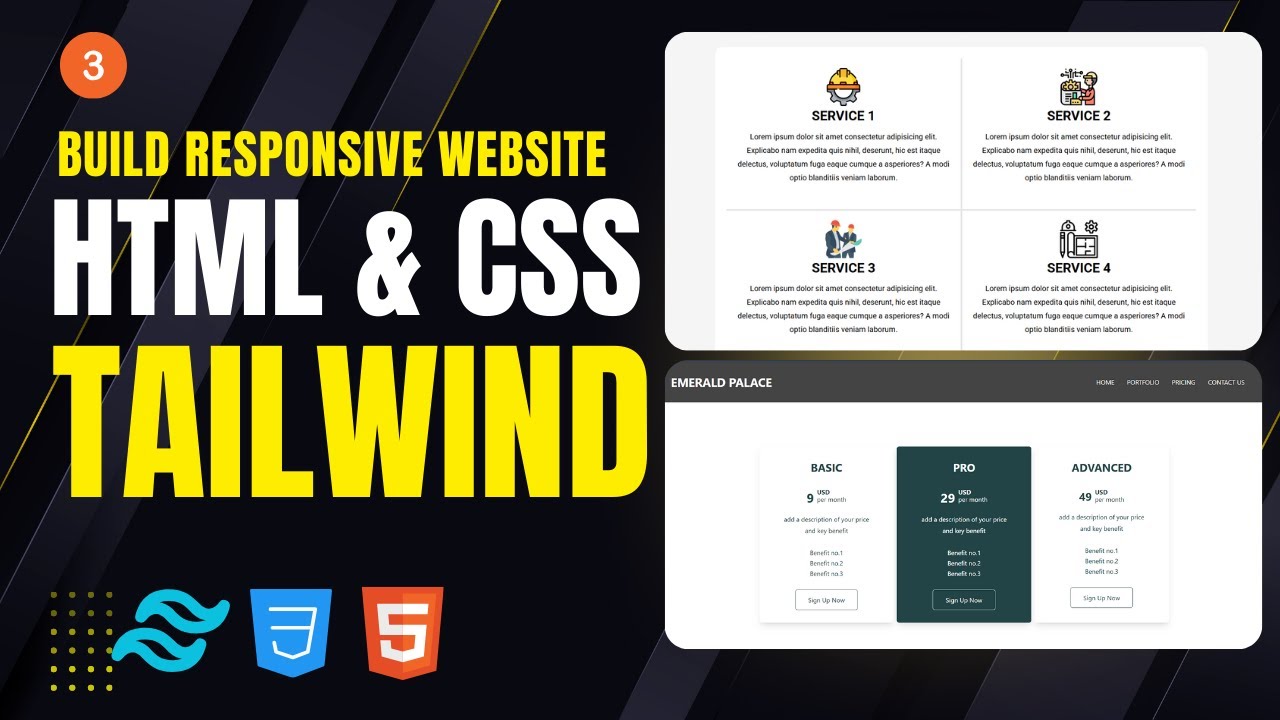 Build Website with Tailwind CSS  from Scratch | #3 Banner Section