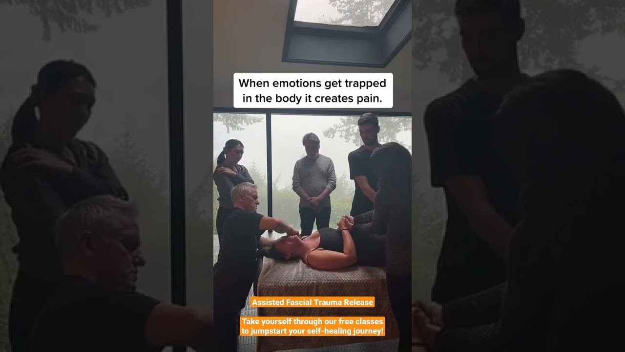 Trauma & trapped emotions leaving the body👂🏼💢♻️ #fascia #trauma #emotion