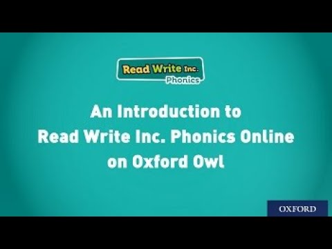 Discover Read Write Inc. Phonics Online | Oxford Owl