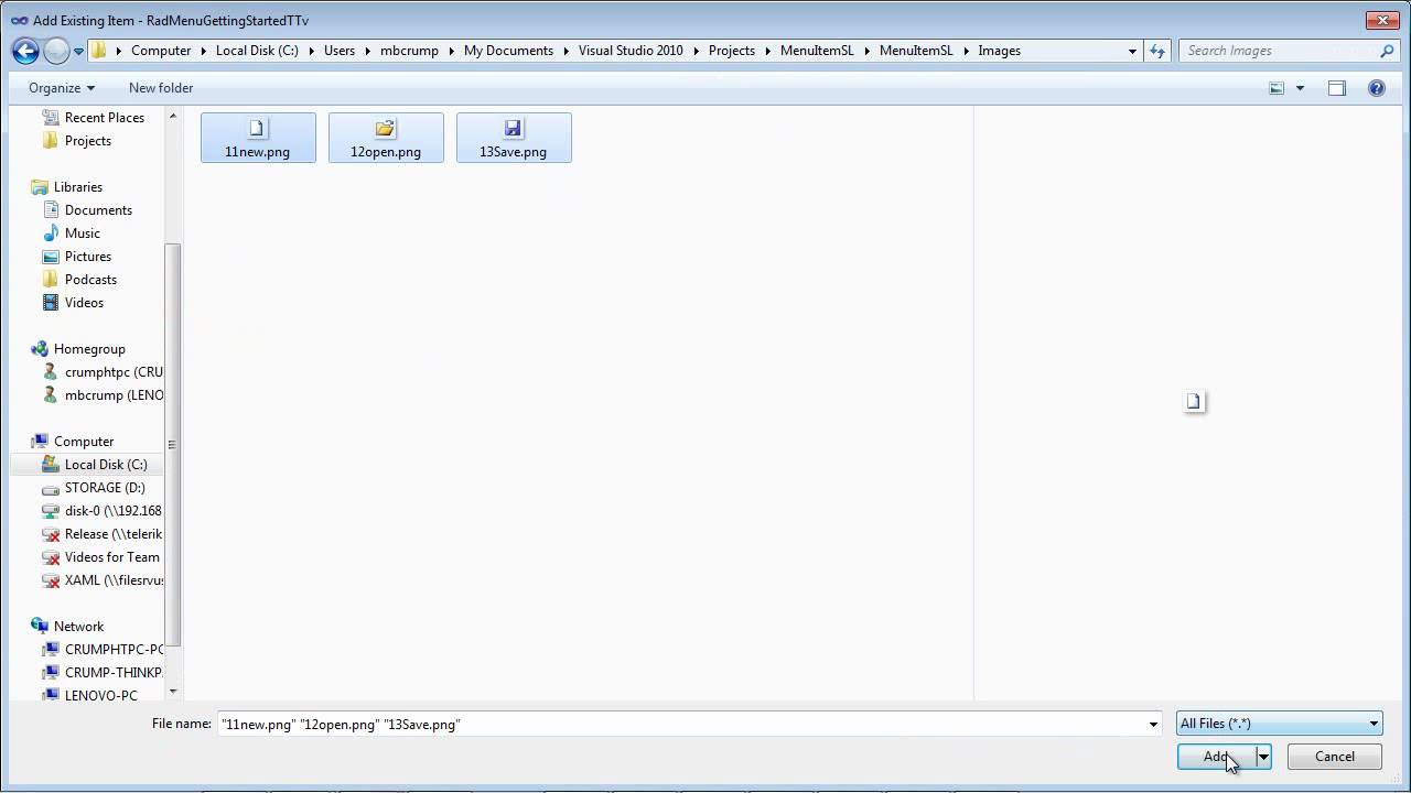 Menu - Part 1: Getting Started (Silverlight & WPF)