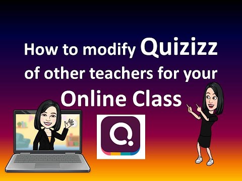How to modify Quizizz.com questions for your online assessment
