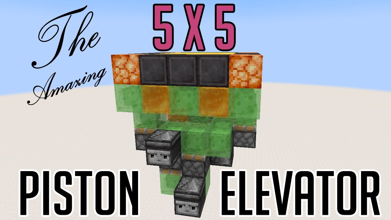 Minecraft 5x5 Elevator Made EASY