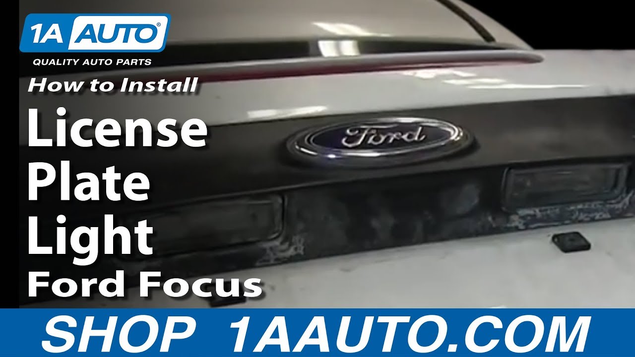 How to Replace License Plate Light 00-07 Ford Focus