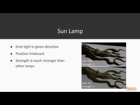Learn Using Cycles Render Engine in Blender 3D Different Lamp Types | packtpub com - Mind Luster