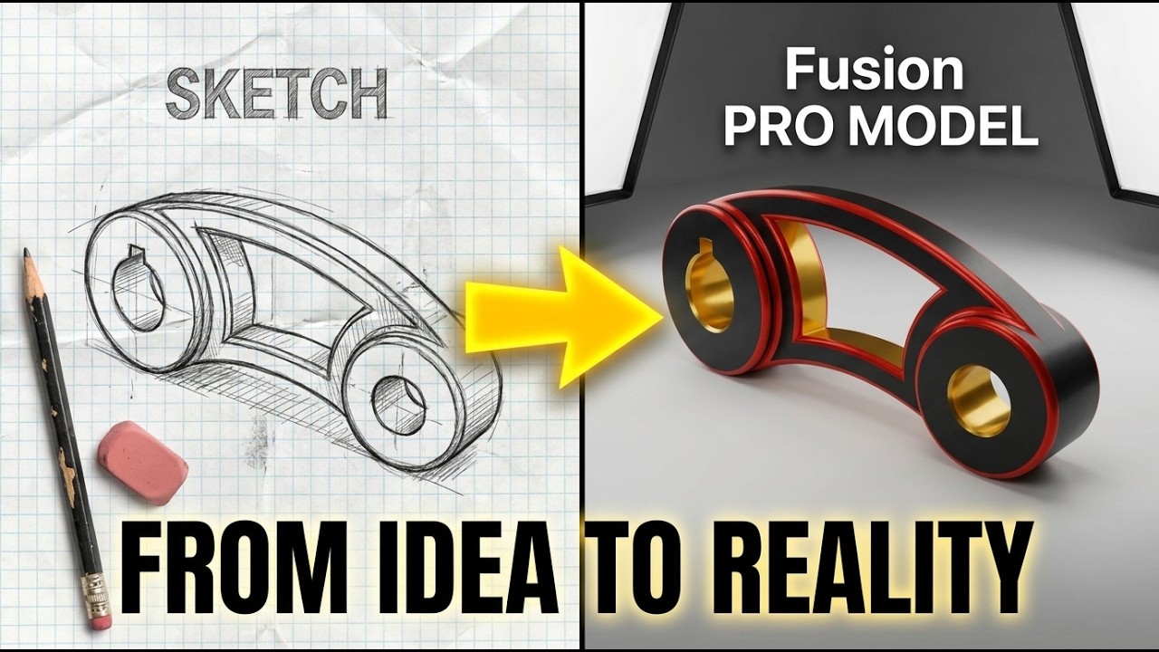 Fusion 360 From Zero | Beginner Step-by-Step Modeling Tutorial #26