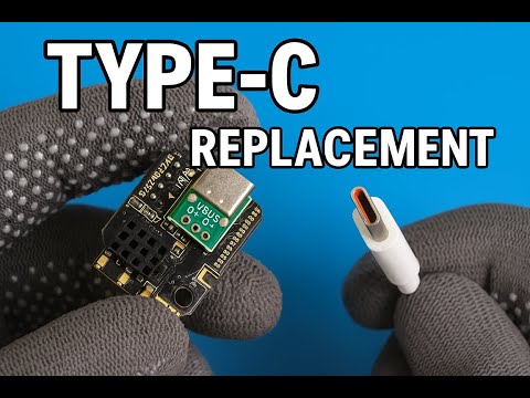 Mod: Swapping a Broken USB-B for a USB-C Port on a CH340 Adapter. Replace USB-B - Type-C. USB-B fix