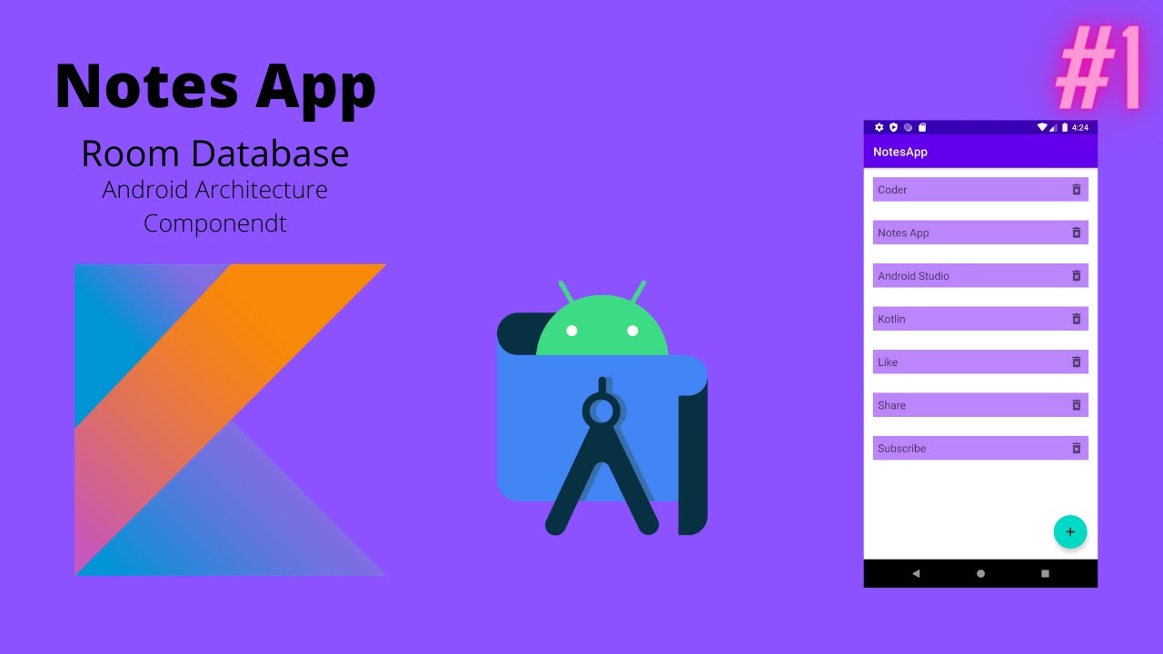 #1 Notes Taking App using Room Database | Overview | Setting layout | Android Studio | Kotlin