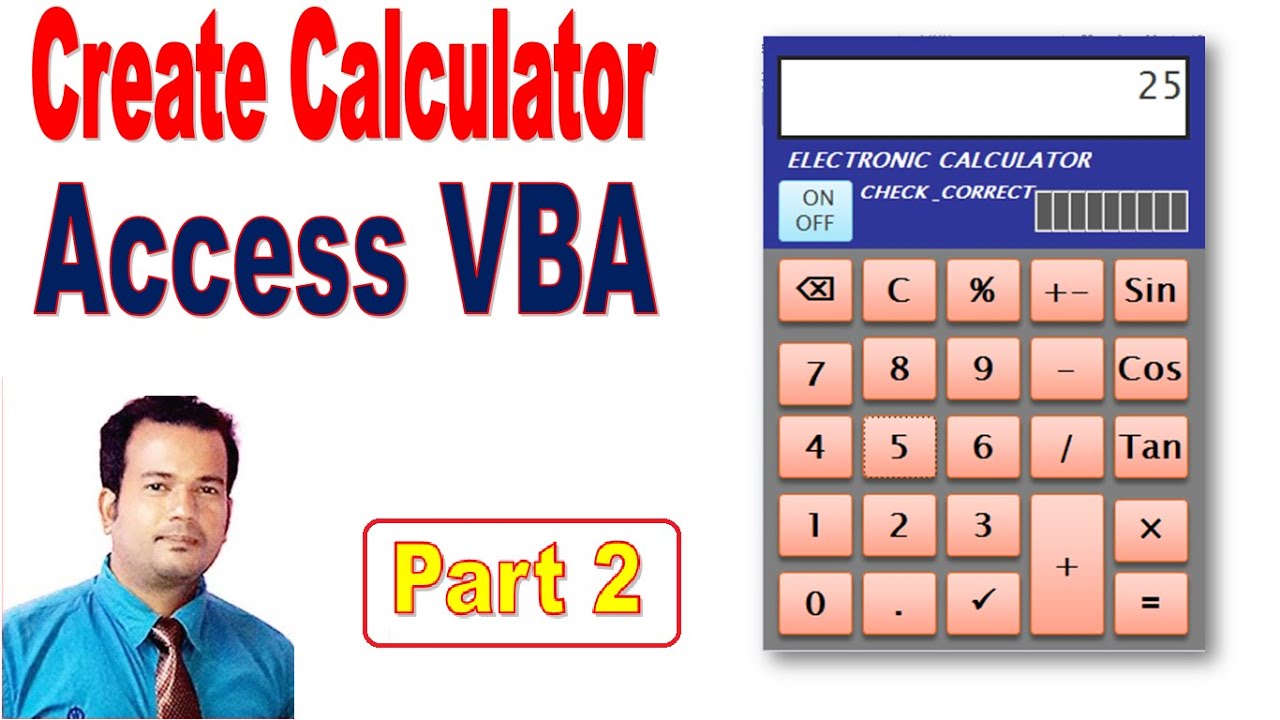 How to create calculator in access VBA P-2