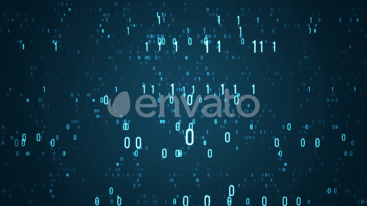 Binary Digits Data Abstract Background