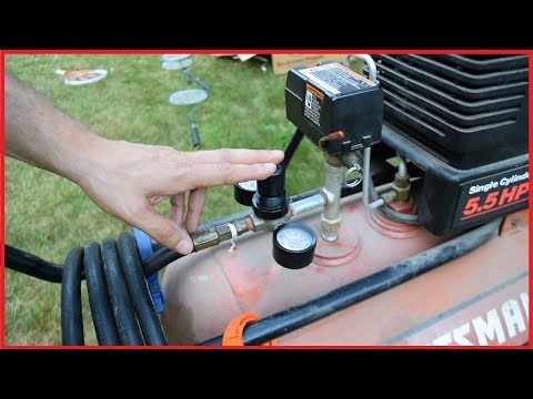 Sears Craftsman Air Compressor Repair - Leaky Regulator Control