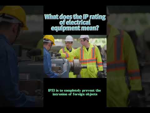 What does the IP rating of electrical equipment mean?#automatic #plc