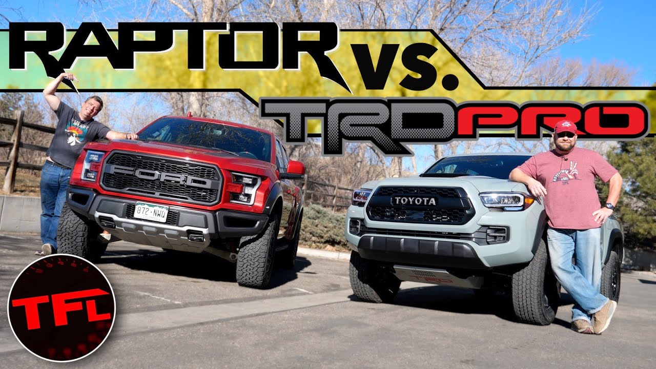 Ford F-150 Raptor Compared to Toyota Tacoma TRD Pro, Dominates in Power ...