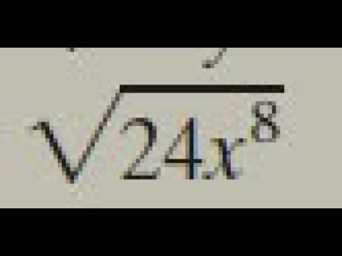 sqrt(24x^8), square root of 24x^8 simplify