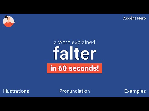 FALTER - Meaning and Pronunciation