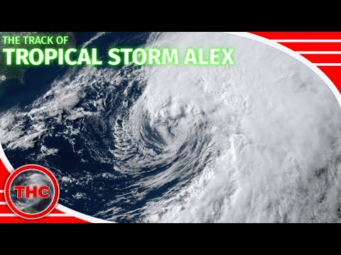 The Track of Tropical Storm Alex (2022)
