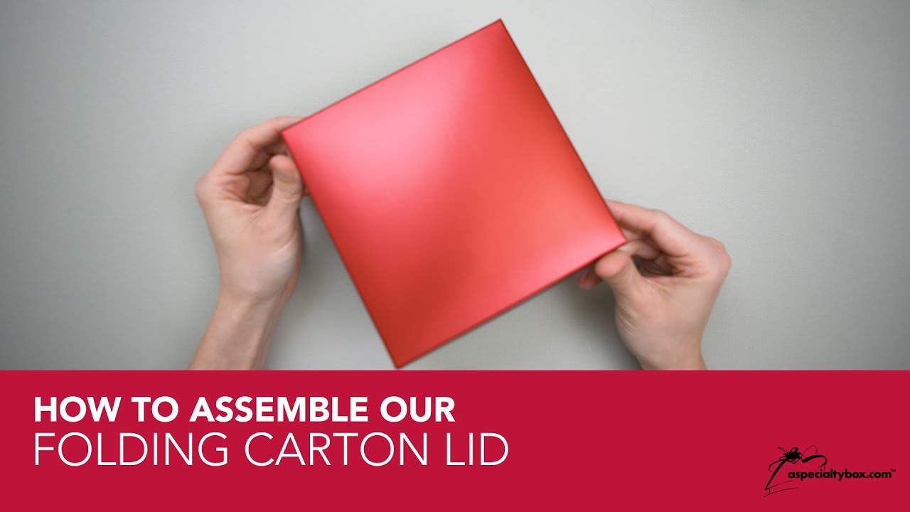 Folding Carton Assembly: How To Fold A Folding Carton Lid