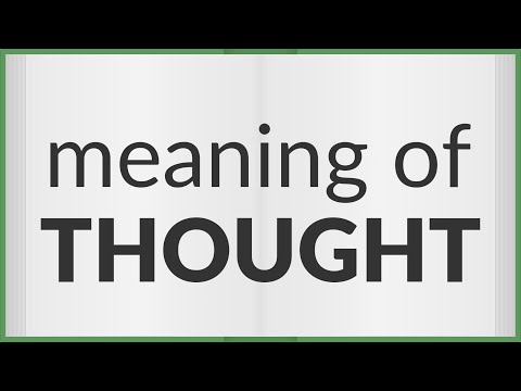Thought | meaning of Thought