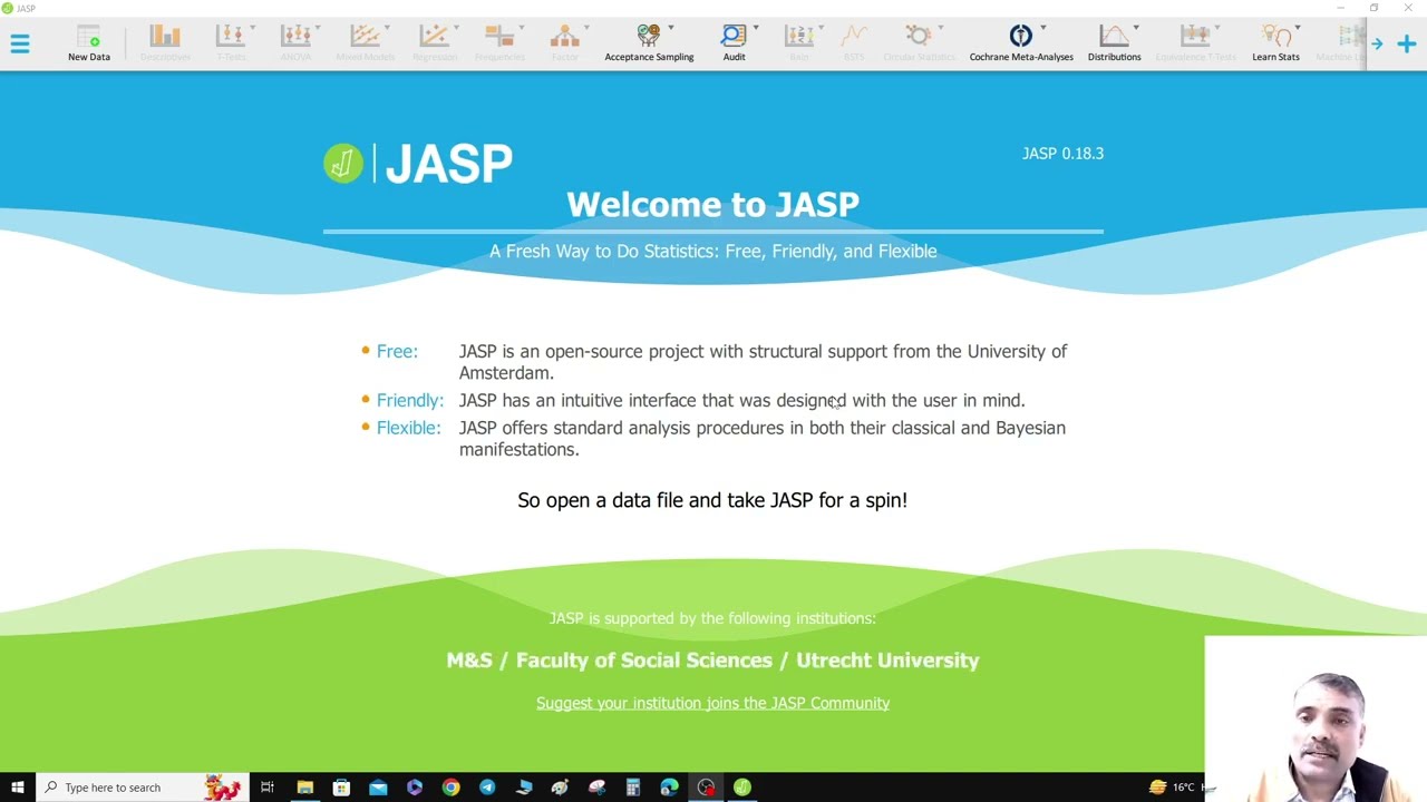 Correlation analysis using JASP software (Case Study for Bio Energy Production using crop data )