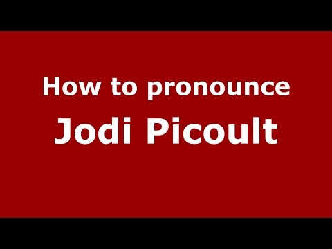 How to pronounce Jodi Picoult (American English/US) - PronounceNames.com