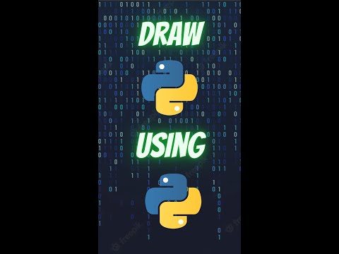 Draw Python Logo using Python Turtle #shorts #shortvideo #python #pythonturtle #pythonshorts